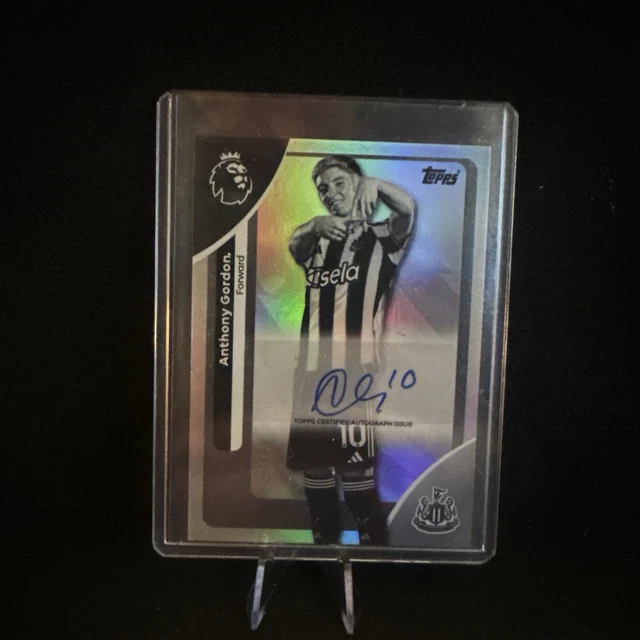 ANTHONY GORDON AUTOGRAPHED/75 Topps Premier League 2025-26 Newcastle ...