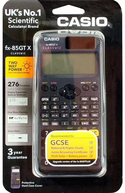 CASIO FX-85GTX Scientific Calculator 276 Functions GCSE & Higher Grade ...