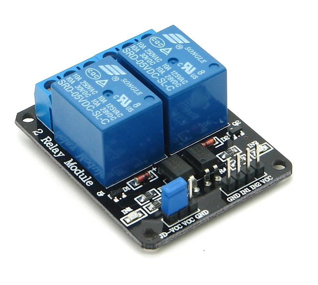 BERRYBASE 2 CANAUX Relais Module Carte 5V Avec Optocoupleurs Arduino Raspberry EUR 2,54 ...