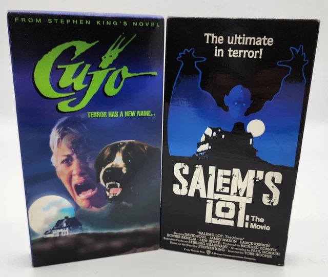 VINTAGE STEPHEN KING 2 Horror VHS Lot Cujo Salems Lot Used Untested EUR ...