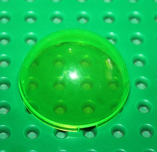 LEGO TRANS-BRIGHT GREEN Dome ref 86500/set 8077 Atlantis Exploration HQ ...