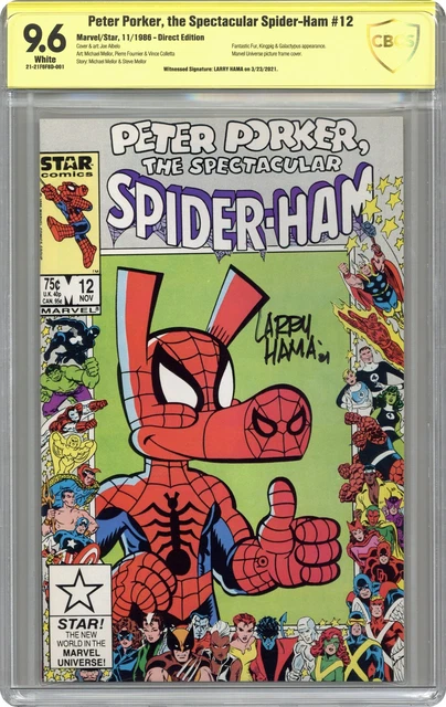 PETER PORKER THE Spectaculaire Spider-Ham #12 CBCS 9.6 Inox Hama 1986 ...