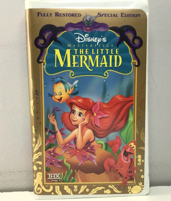 DISNEY’S THE LITTLE Mermaid VHS Video Tape Masterpiece Clamshell Case ...