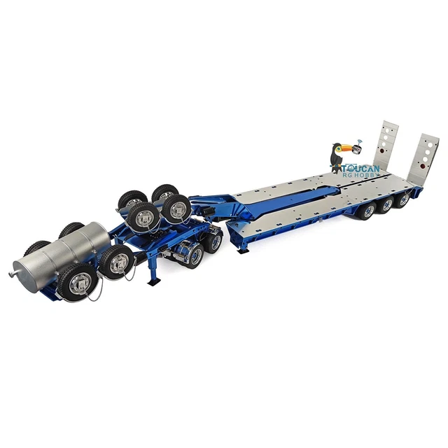 JDMODEL 1.5M METAL Drake Trailer for 1/14 1/12 TAMIYA DIY Tractor Truck ...