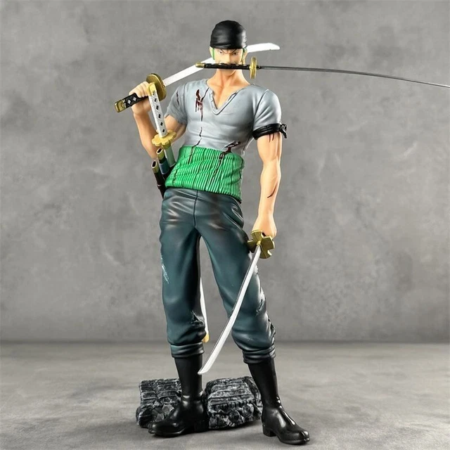 30CM ONE PIECE Roronoa Zoro Anime Figure Blood Battle Zoro Figures Pvc ...