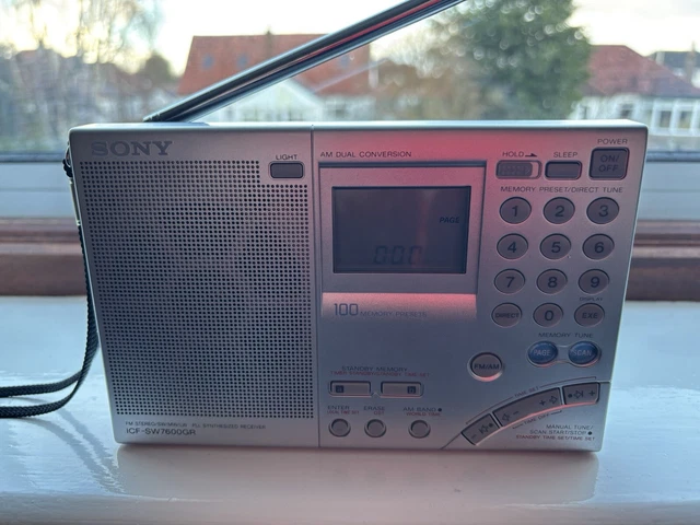 SONY ICF-SW7600GR PORTABLE FM/SW/MW/LW PLL Synthesized World Radio Receiver £104.72 - PicClick UK