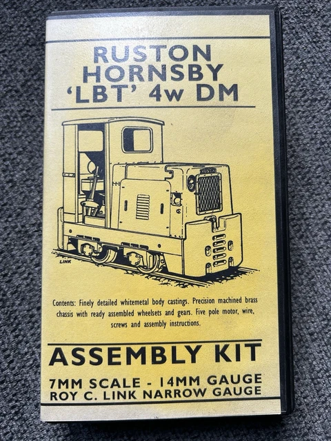 ROY C LINK, Ruston Hornsby LBT, Unassembled Kit, 7mm Narrow Gauge, 14mm ...