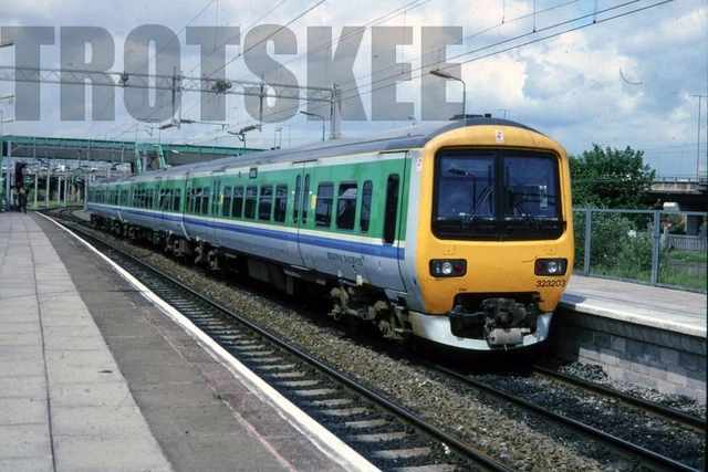 35MM SLIDE BR British Rail EMU Class 323 323203 Bescot 1995 Orig £4.98 ...