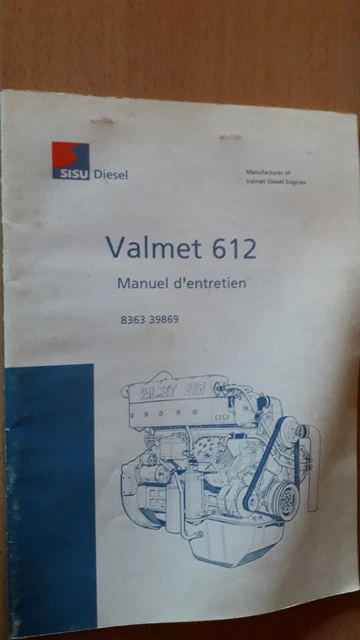 VALMET SISU MOTEUR diesel 612 : notice d'utilsation et d'entretien EUR ...