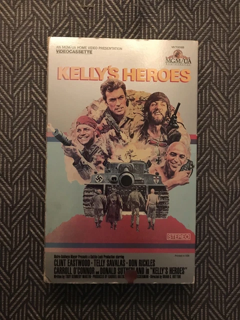 KELLY'S HEROES {VHS} 1970- Clint Eastwood, Telly Savalas, Pre-Owned £21 ...