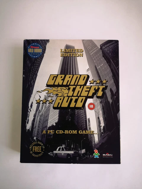 GRAND THEFT AUTO -1997 uk big box gioco edizione limitata pc cd-rom ...
