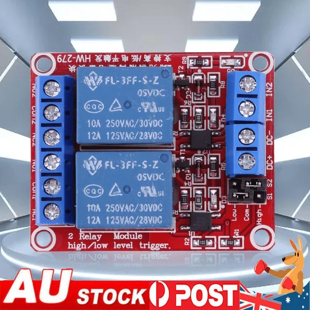 2 CHANNEL HIGH Low Level Trigger Relay 5V with Optocoupler Isolation (2S 5V) $11.39 - PicClick AU