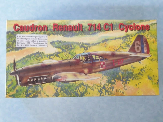 MAQUETTE MODEL KIT ZTS PLASTIK / CAUDRON RENAULT 714 C1 CYCLONE 1/72è ...