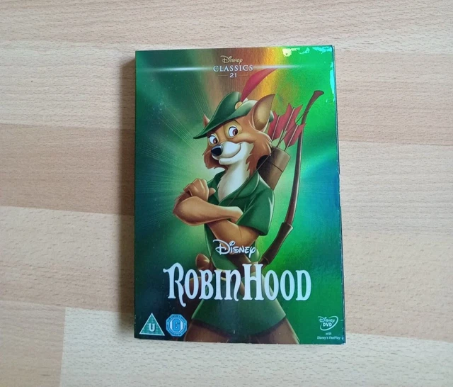 DISNEY 21ST CLASSIC Robin Hood DVD shiny O Ring Sleeve New Sealed PAL ...