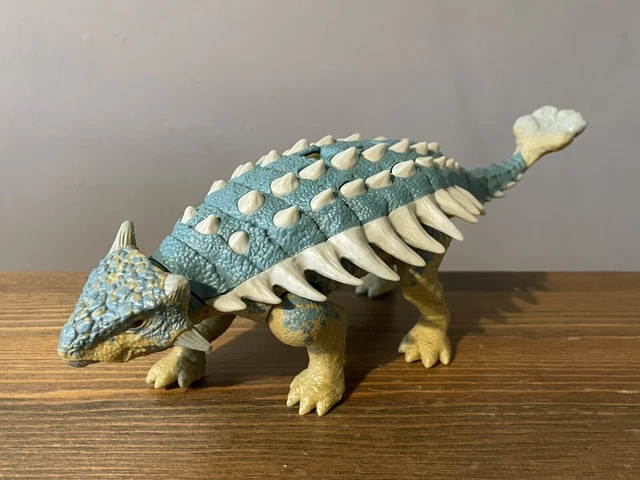 JURASSIC WORLD CAMP Cretaceous Ankylosaurus Bumpy Action Figure Mattel ...
