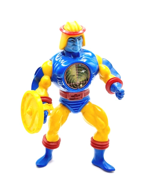 VINTAGE MATTEL MOTU Sy-Klone Figure Complete shield accessory part 80s ...