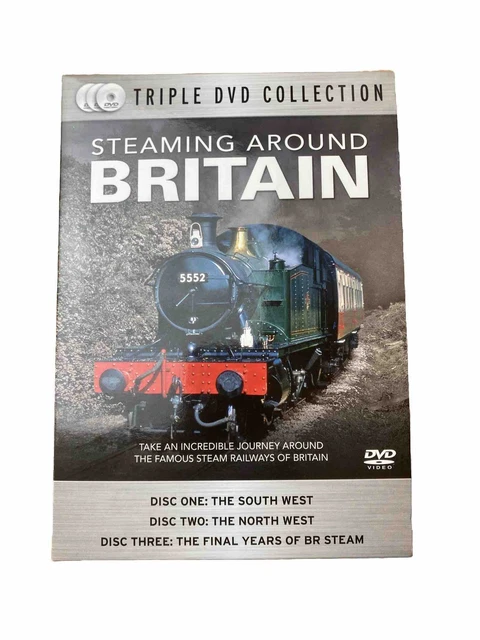STEAM TRAINS STEAMING Around Britain Triple DVD Collection 3 X DVD Box ...