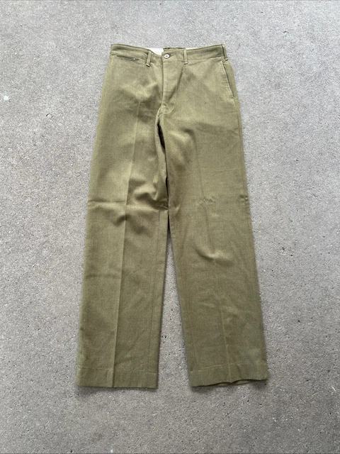 WW2 US ARMY OD Wool Enlisted Pants 30 X 31 (AA45 £26.65 - PicClick UK