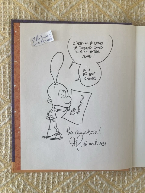 RARE DEDICACE SUPERBE DESSIN Zep Titeuf Guide Du Zizi BD Autographe ...