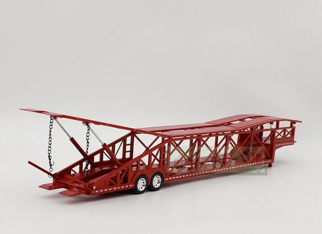 1:64 SCALE MOTENLE Trailer-Car Hauler METAL Truck Diecast red color ...