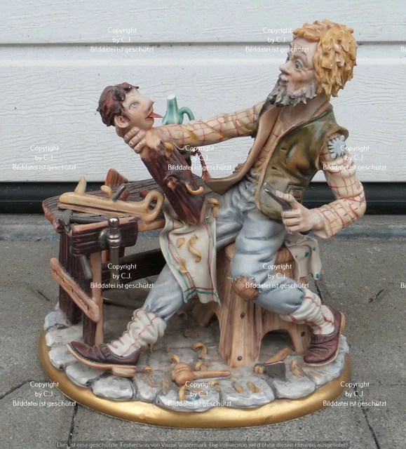 GEPPETTO – PINOCCHIO – Figur – Skulptur – Statue -Capodimonte –Italy ...