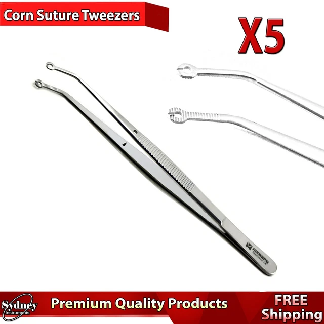 CLASSIC SUTURE FORCEPS Dental Instrument Corn Suture Tweezers eyelet ...
