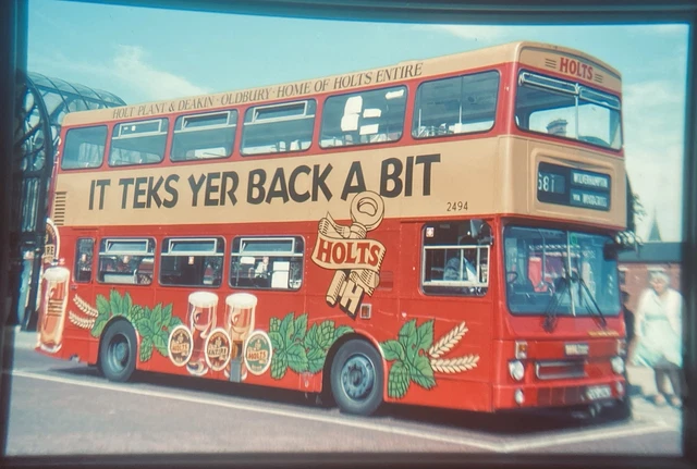 ORIGINAL 35MM BUS SLIDE West Midlands Travel POG494Y with Copyright £2. ...