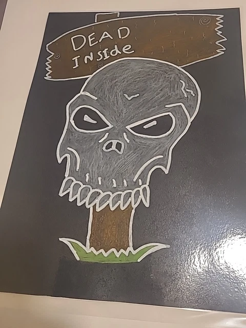 A ORIGINAL A3 LAMINATED HORROR Artwork Called Dead Inside £5.00 ...