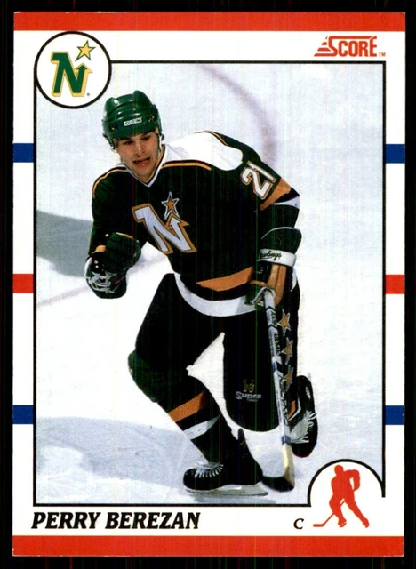 1990-91 SCORE CANADIAN Perry Berezan recrue Minnesota North Stars #379 ...