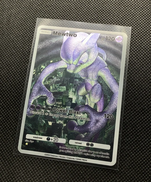 CUSTOM MADE MEWTWO Pokemon TCG Pocket Shiny Holo Alt Art Illustration ...