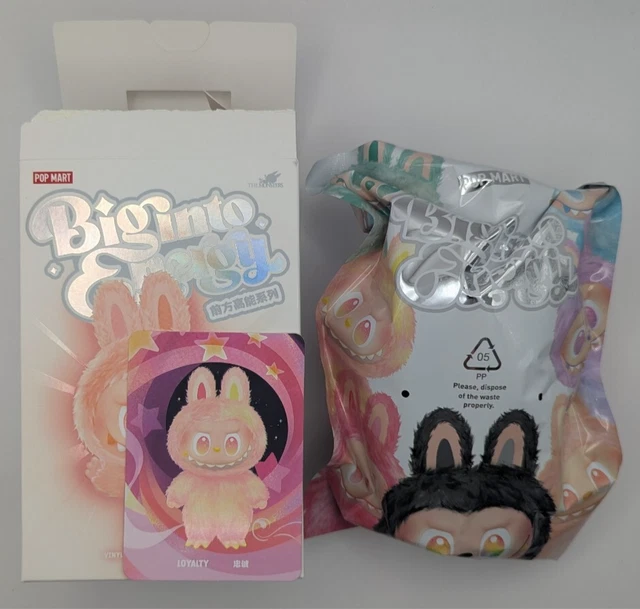 AUTHENTIC POP MART Labubu The Monsters Loyalty Big Into Energy Vinyl ...