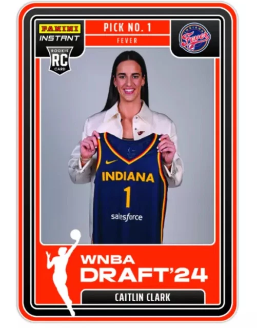 2024 PANINI INSTANT WNBA Draft Night #1 Caitlin Clark RC ROOKIE FEVER ...