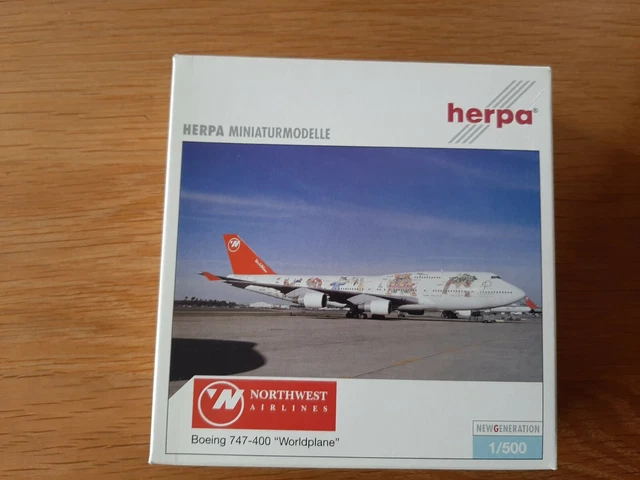 HERPA WINGS 512398 Northwest Airlines Cargo "3-Spedd-Service" Boeing ...