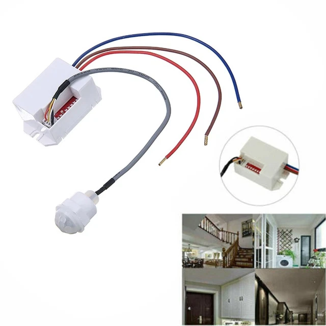 PRAKTISCH WAND PIR Sensor Detektor Lichtschalter 220-240V/AC 360 50 ...