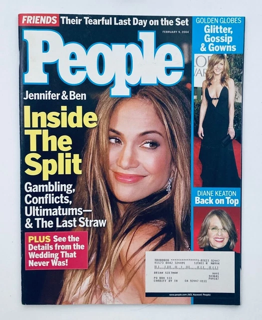 PEOPLE MAGAZINE FEBRUARY 9 2004 Jennifer Lopez, Ben Affleck and Diane ...
