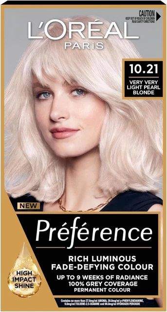 LOREAL PARIS PREFERENCE Hair Dye Long Lasting Luminous Permanent Hair ...