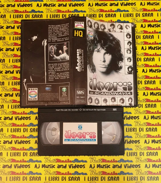 VHS THE DOORS in scandinavia JIM MORRISON EDEN VIDEO 70023 no cd lp dvd ...