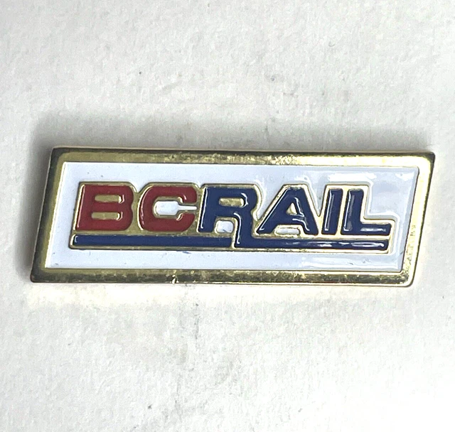 BC RAIL TRAIN Railway Locomotive Engine Canada Logo Enamel Vintage Hat ...