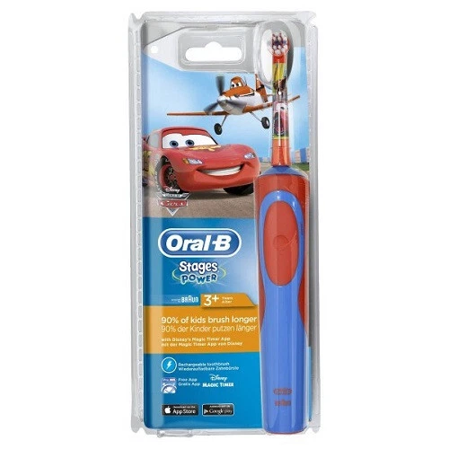 ORAL-B STAGES POWER Electric Rechargeable Toothbrush Disney Cars For ...