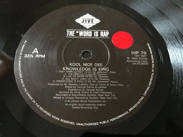 KOOL MOE DEE - Knowledge Is King (Jive Records) LP, Album EUR 4,87 ...