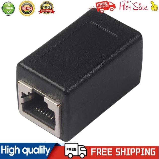 RJ45 FEMALE TO Female Ethernet LAN Cable Coupler 8P8C Extender Plug ...