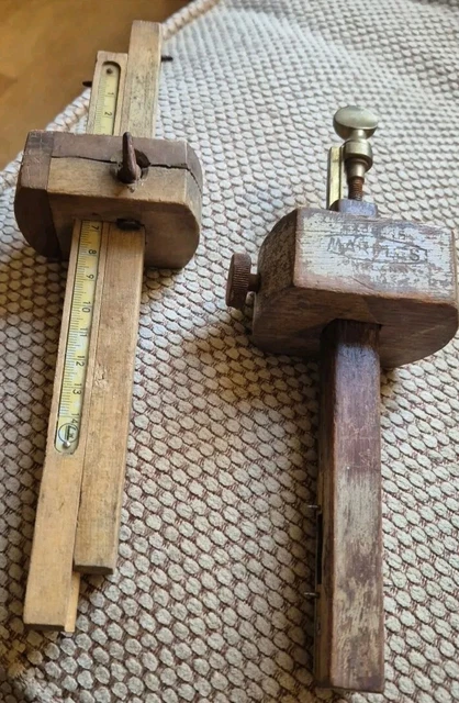 2 VINTAGE MORTICE and Marking Gauges Marples And Unknown £20.00 ...