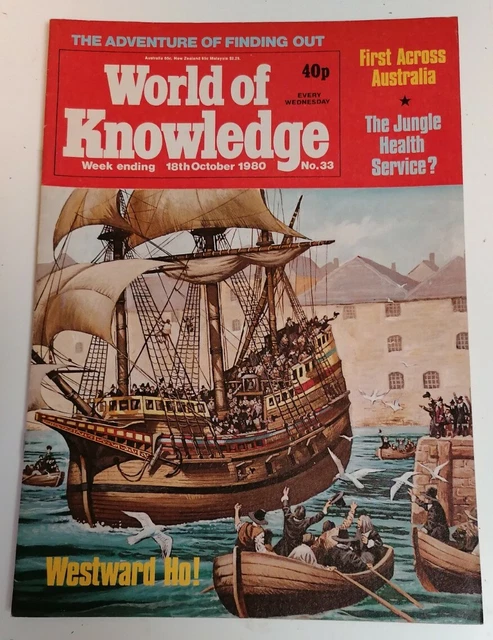 MAGAZINE - VINTAGE World Of Knowledge Magazine #33 18th Oct 1980 ...