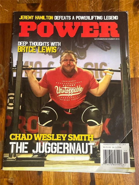 POWER MUSCLE STRONGMAN bodybuilding powerlifting mag CHAD WESLEY SMITH ...