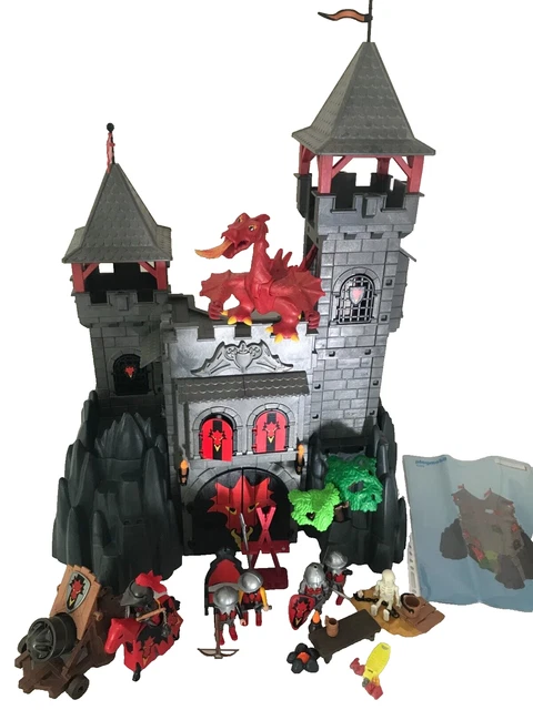 PLAYMOBIL 3269 LOT citadelle Château du Dragon Rouge EUR 59,00 ...