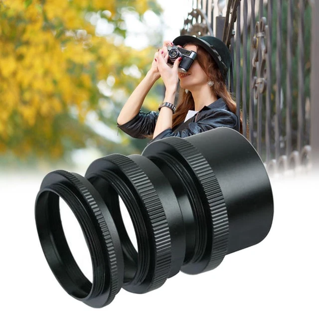 METAL M42 MACRO Extension Tube Camera Len Adapter 42mm Set M8 P9D3 3 ...