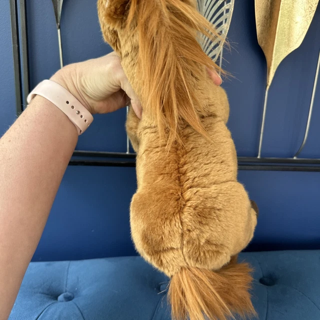 DOWMAN TOUCH SHETLAND Pony Soft Toy Plush brown vgc clean 12” long £13. ...