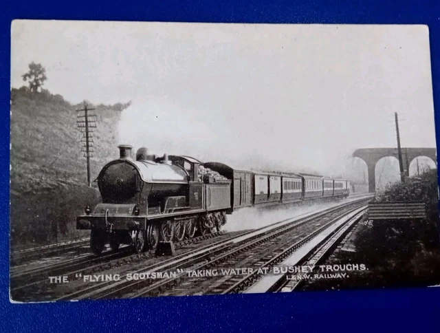 THE FLYING SCOTSMAN Taking Water At Bushey Troughs L&N W Railway ...