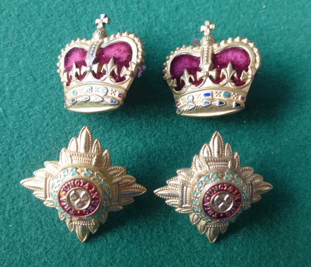 BRITISH ARMY OFFICER'S Rank Badges - Pips and Crowns - Lieutenant ...