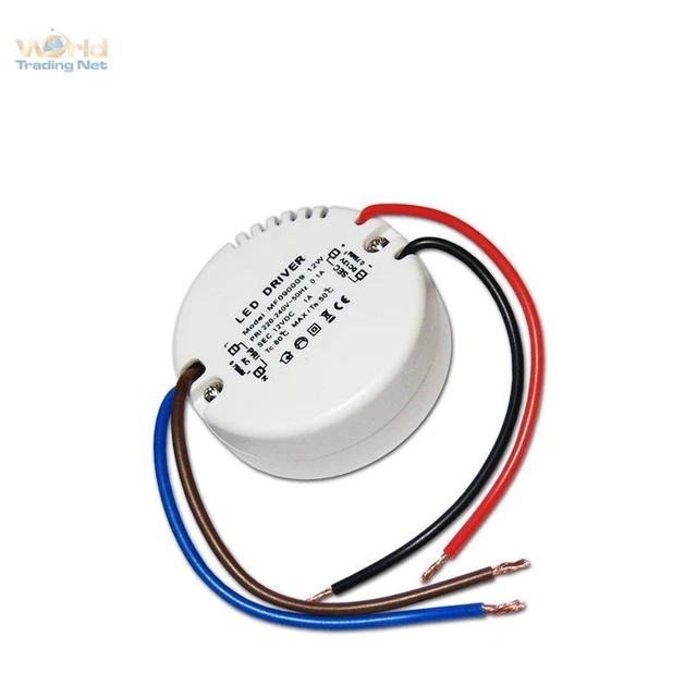 LED TRANSFORMATEUR ROND 12V 1A 12W Transformateur Pilote Leds EUR 11,85 ...